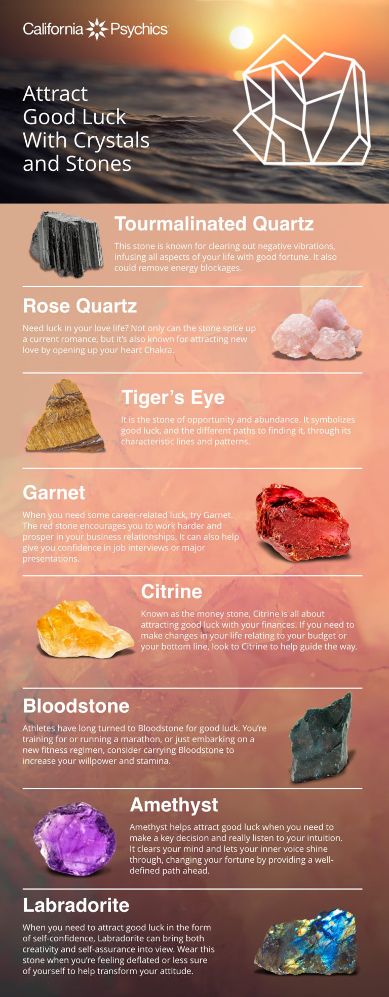 Best Crystals & Stones For Good Luck | California Psychics